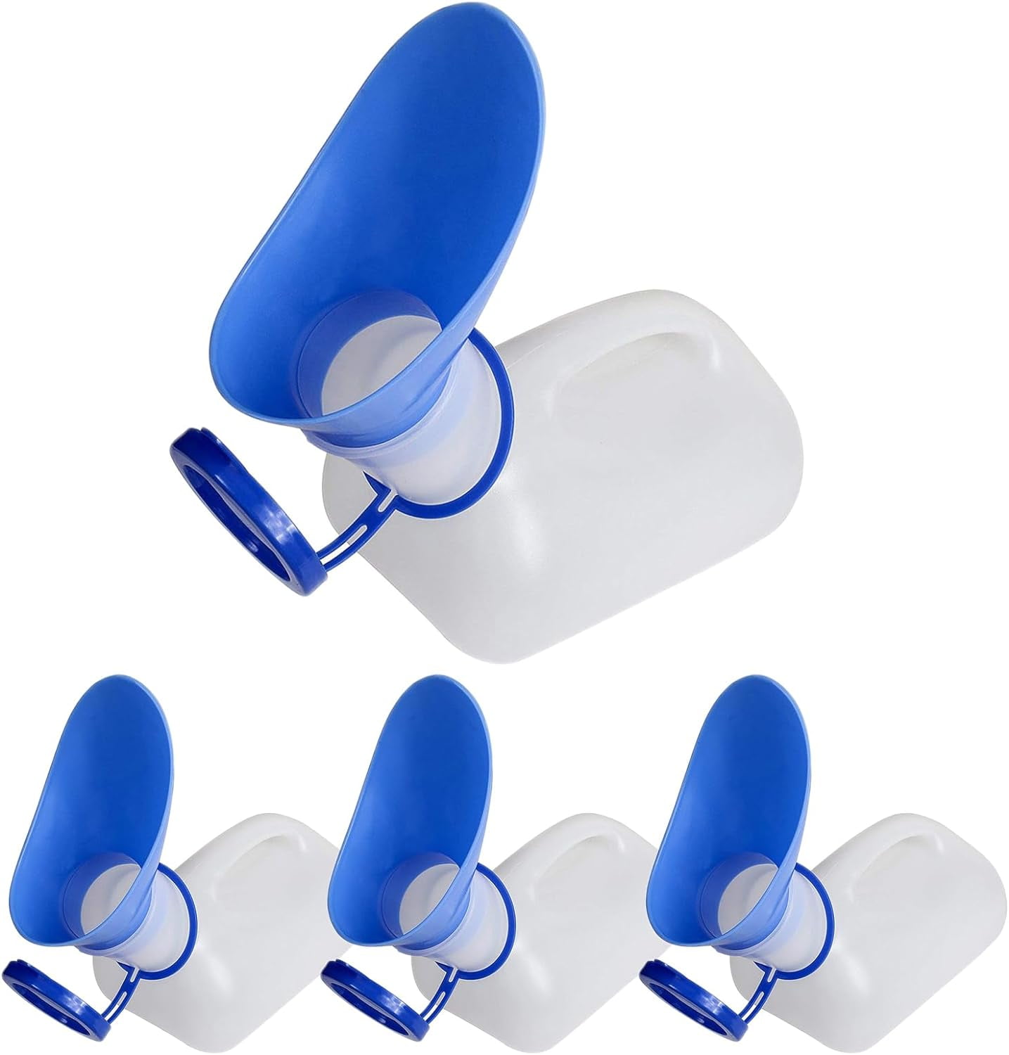 Urine Bottle, 2 in 1 Male Female Urinal Bottles, 32 oz Portable Plastic ...