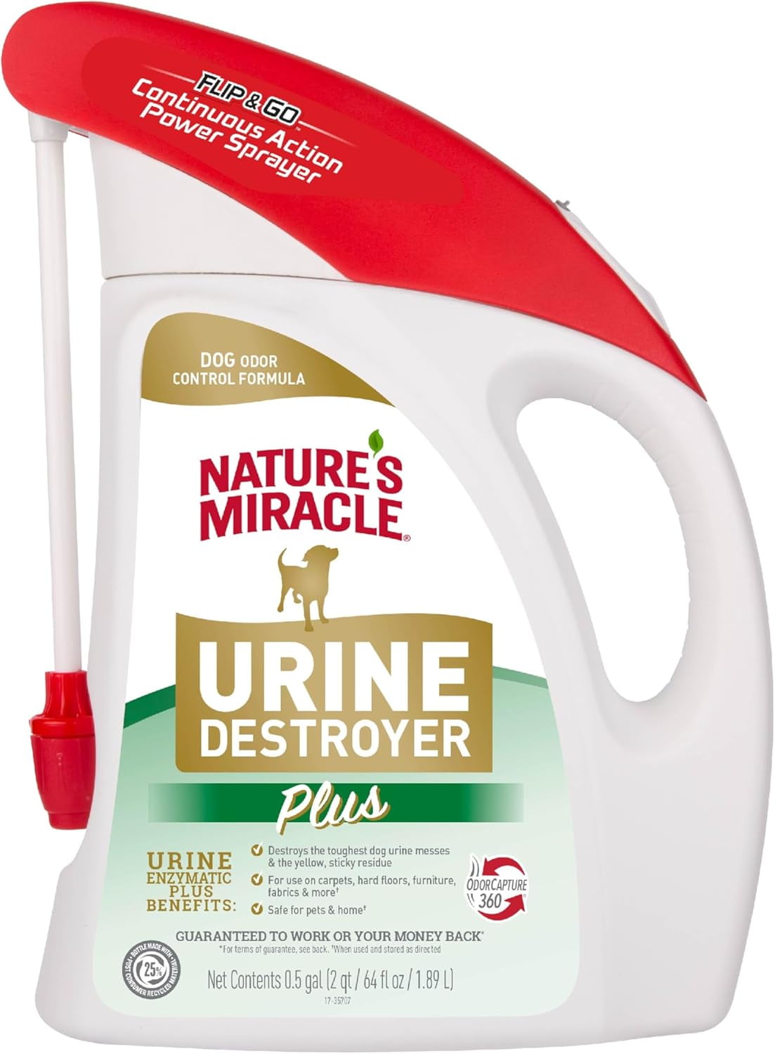 Urine Destroyer Plus for Dogs with Flip & Go Sprayer, 64 Ounces ...