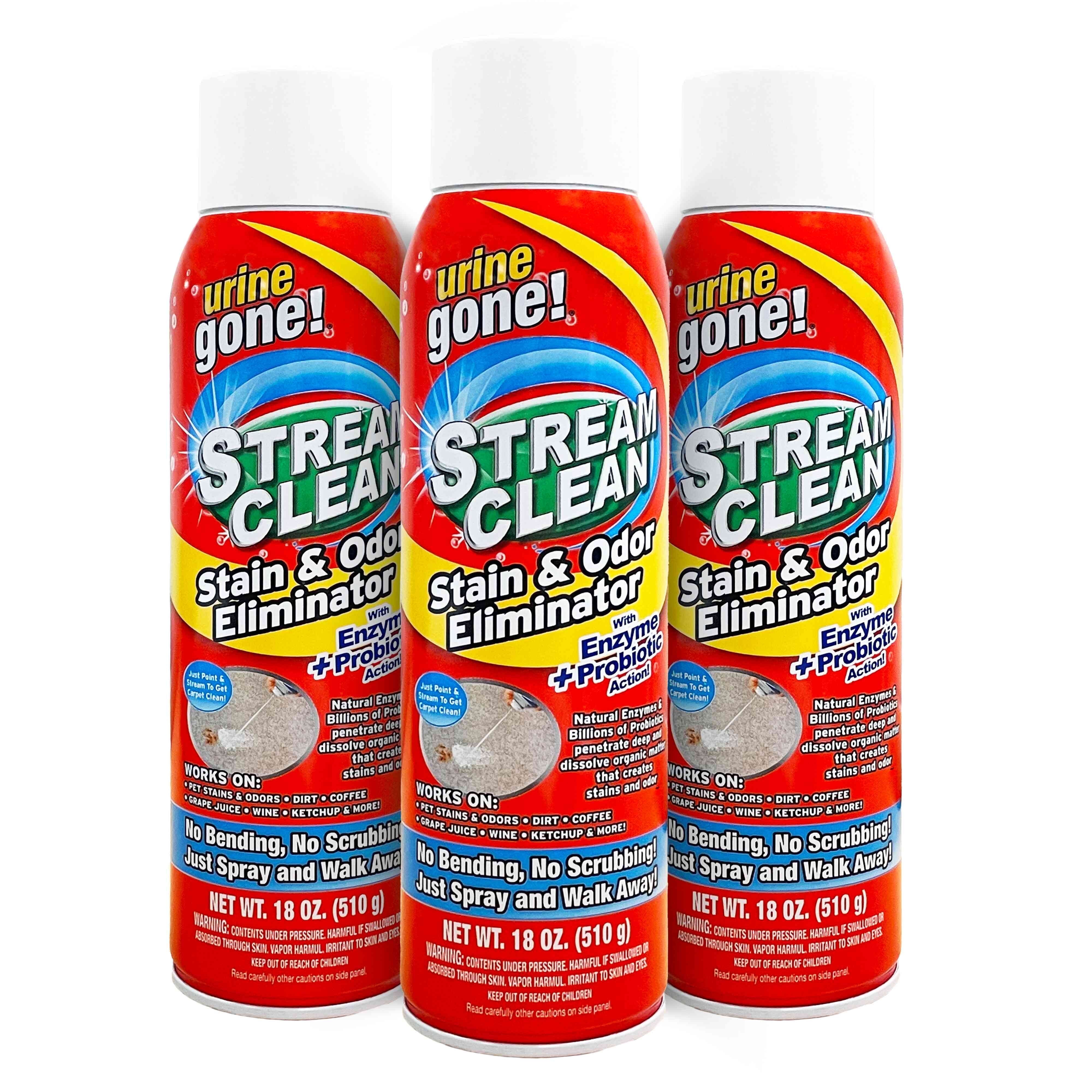 Urine Gone Stream Clean Heavy Duty Carpet Stain and Odor Eliminator for ...