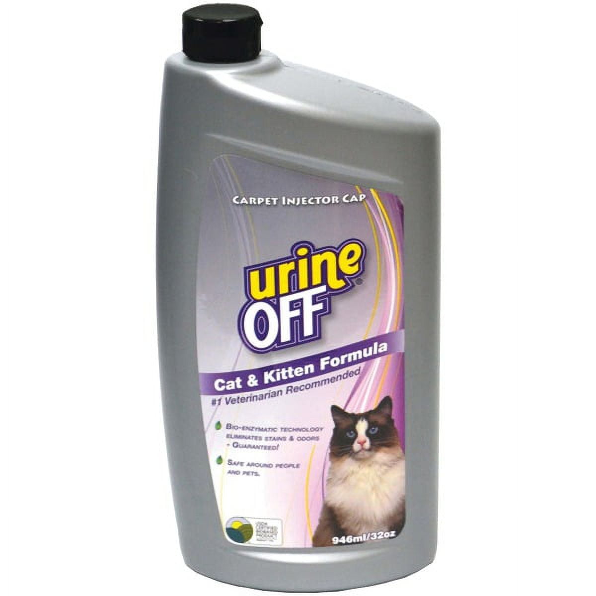 Urine Off Cat & Kitten Formula W/Carpet Applicator Cap 32oz - Walmart.com