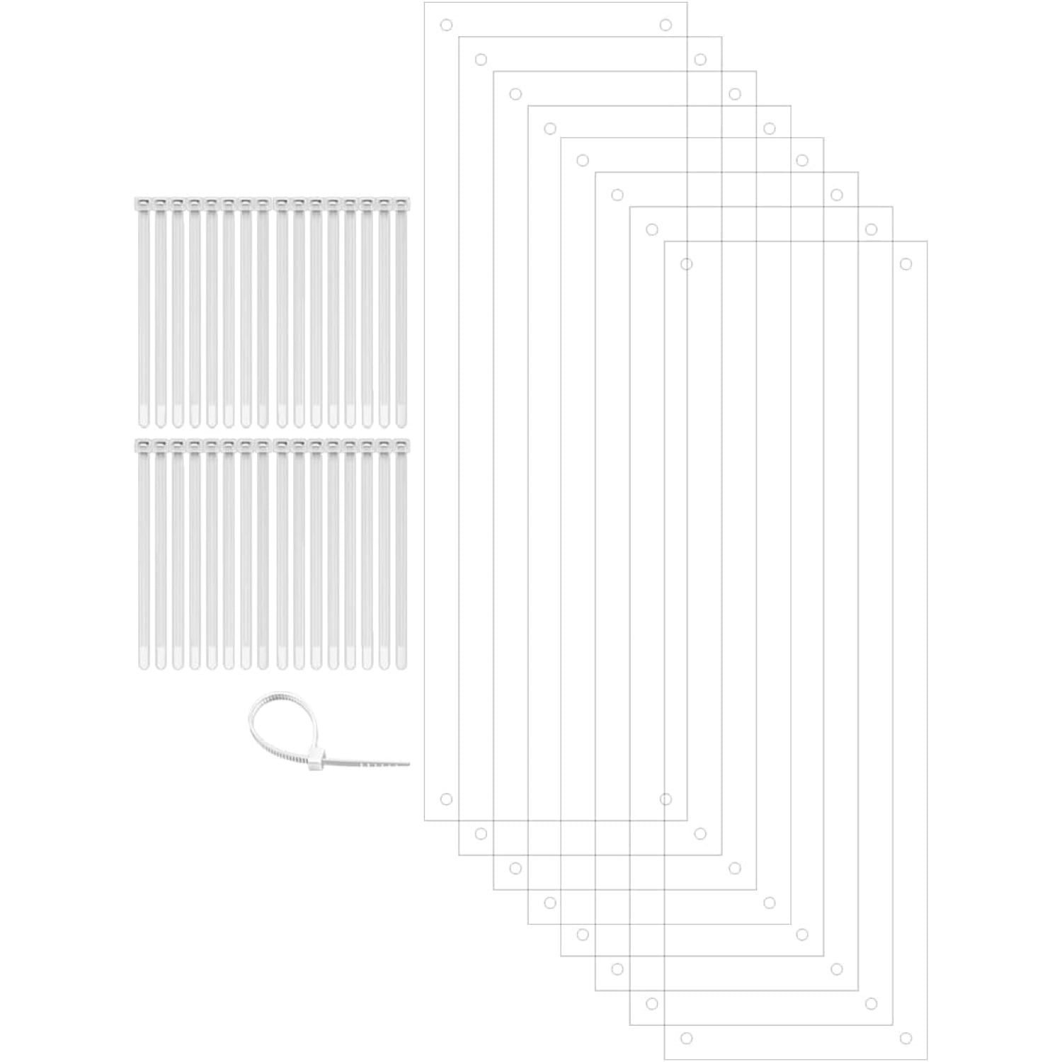 Urine Scatter Guard (8 Pack) for Cage - Clear and Bendable - Keep ...