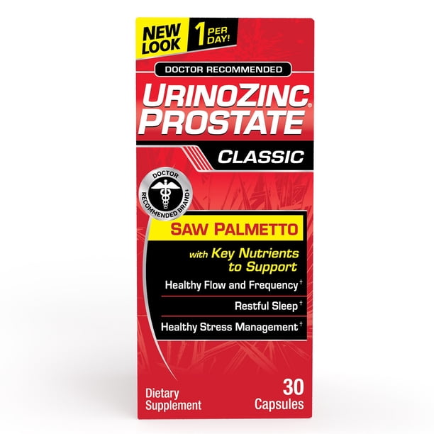 Urinozinc One Per Day Saw Palmetto Prostate Supplement, Prostate Health ...