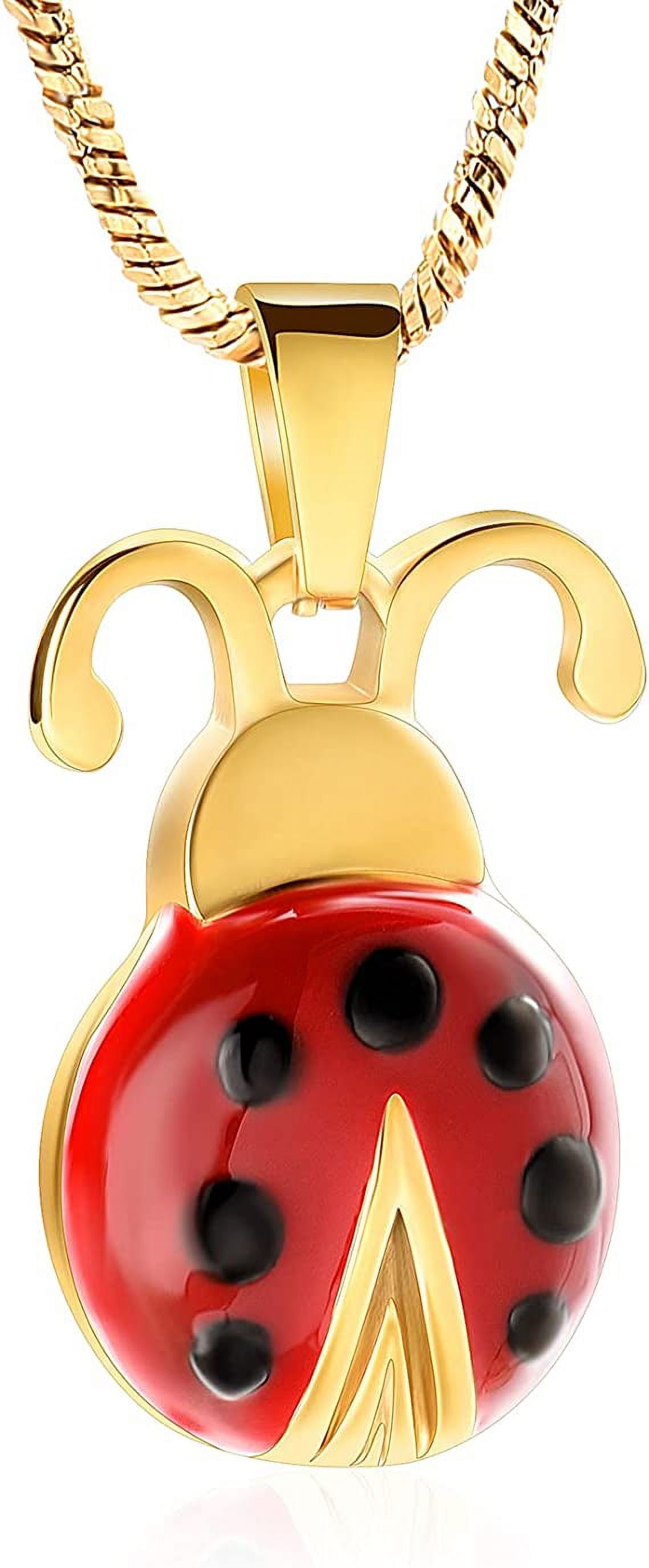 Urn Cremation Jewelry Flying Ladybug Urn Necklace for Ashes for Women ...