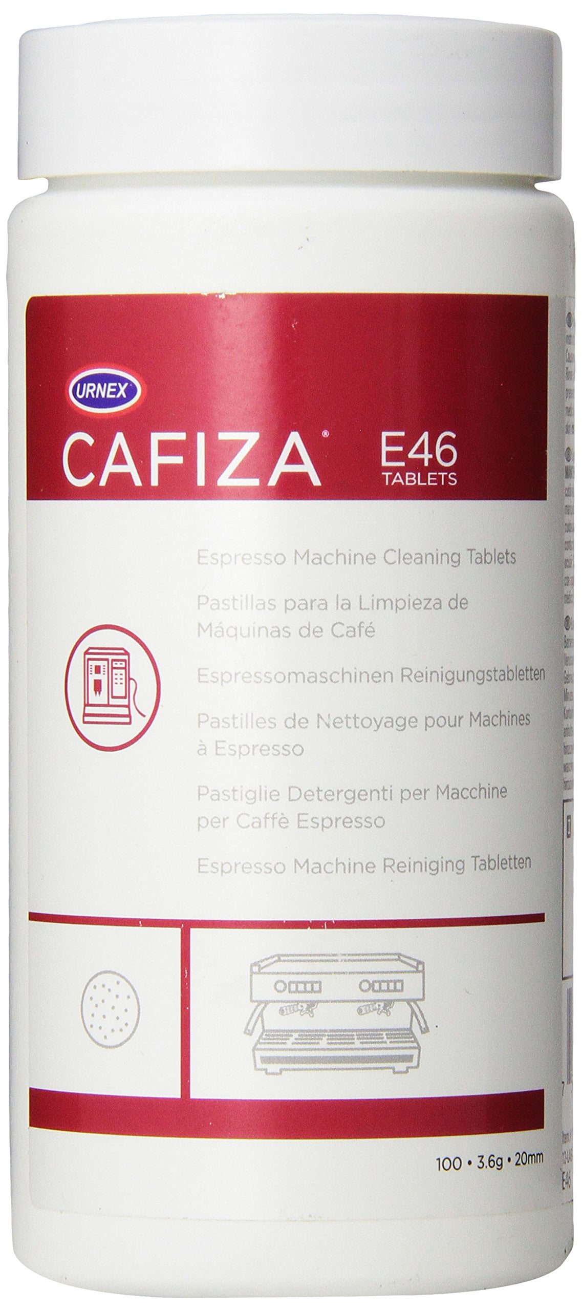 Urnex Cafiza Espresso Machine Cleaning Tablets - 100 Tablets ...