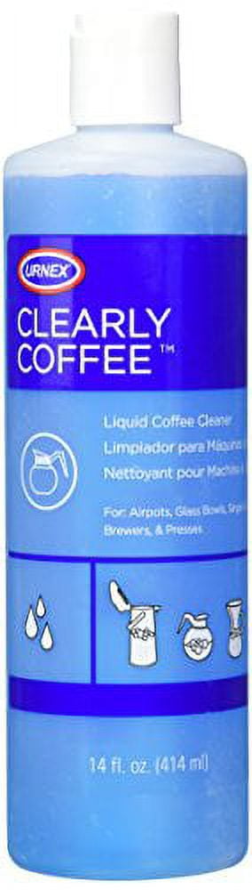 Urnex Clearly Coffee Pot Cleaner 14 Ounce (Made in the USA) French ...