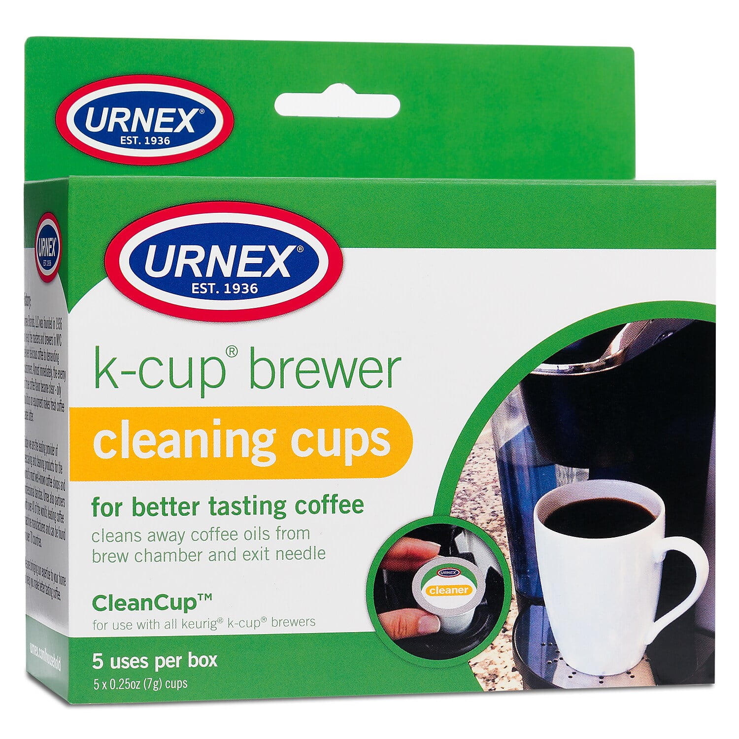 Urnex CleanCup Coffee Cleaner Machine for Keurig, Single Cup Brewer ...