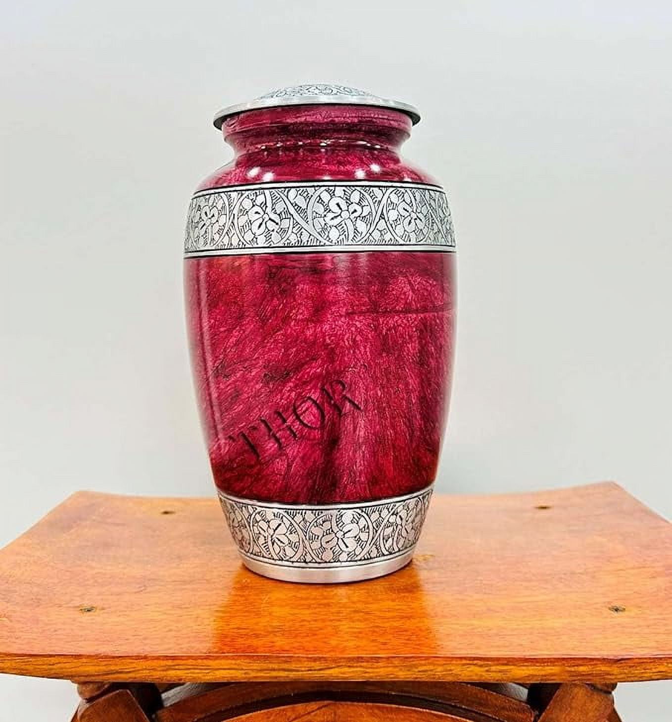 Urns for Ashes Adult Male or Female - Red Rose Color Funeral and ...