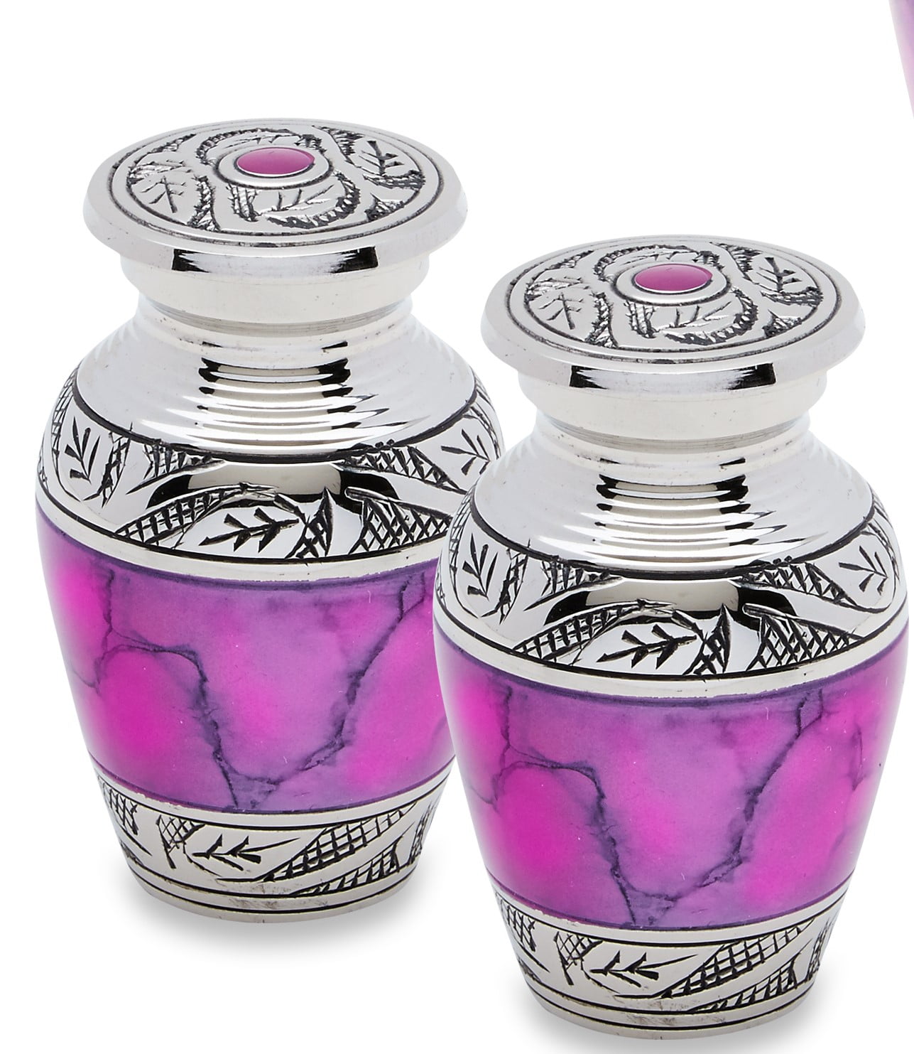 Urnsdirect2u Grecian Pink Token Set of 2, 6 cubic inches - Walmart.com