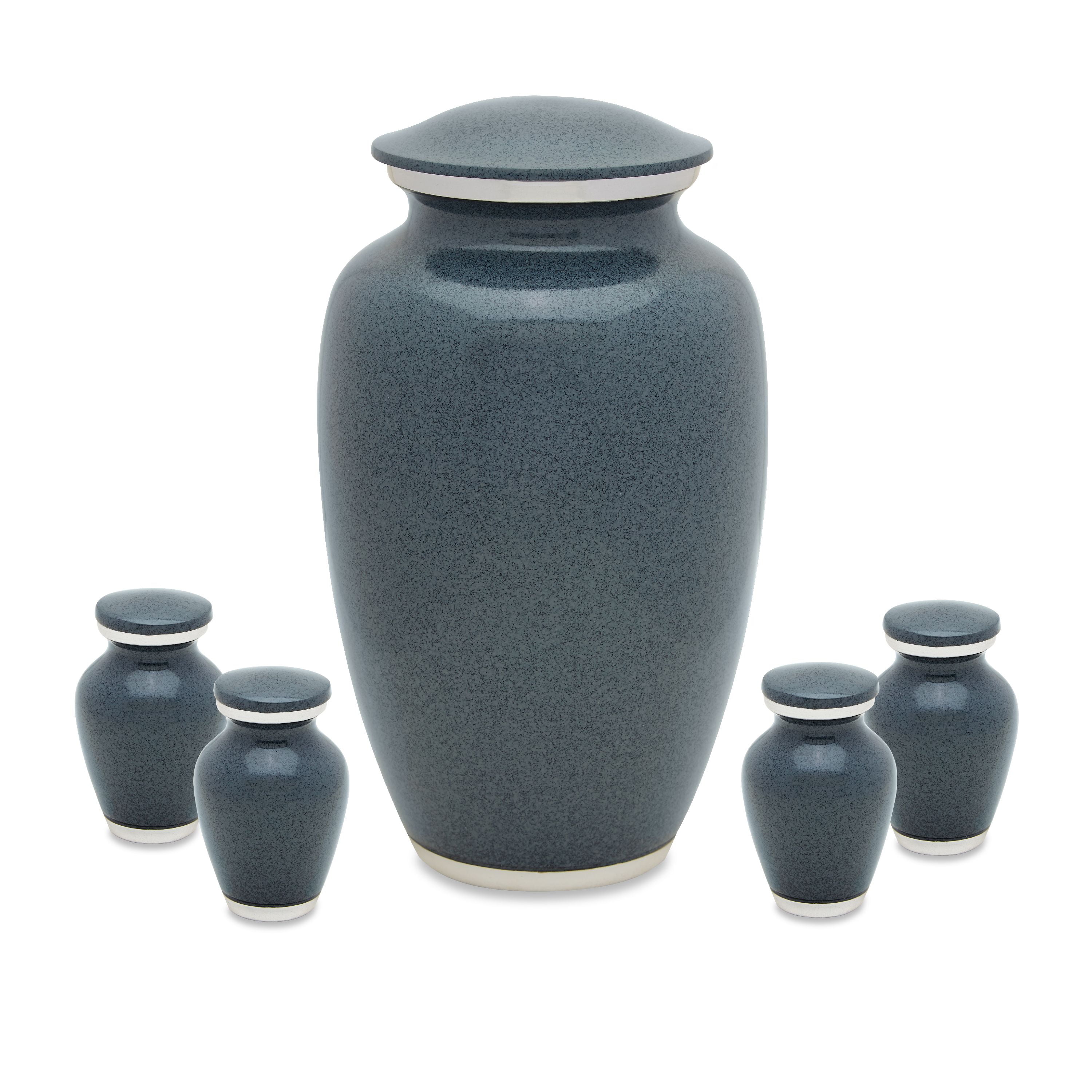 Urnsdirect2u Grey Wolf Granite Adult Urn with 4 Tokens, 232 cubic ...