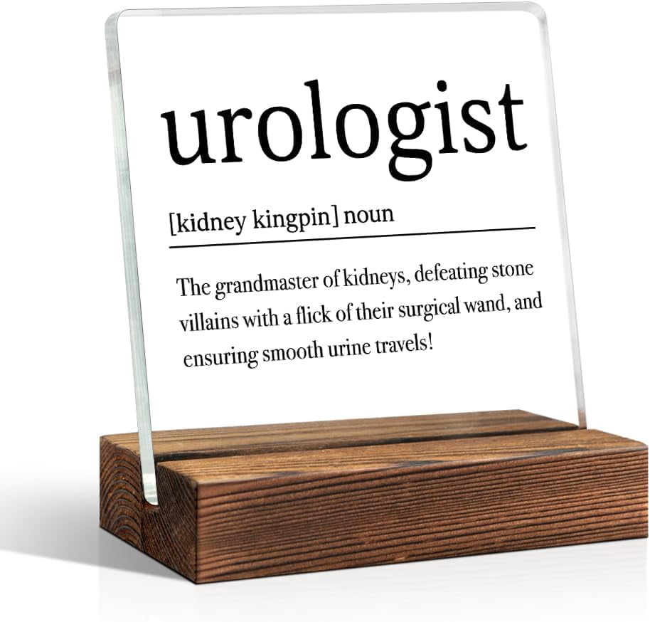 Urologist Funny Acrylic Office Decor Sign, Acrylic Desk Plaque Sign ...