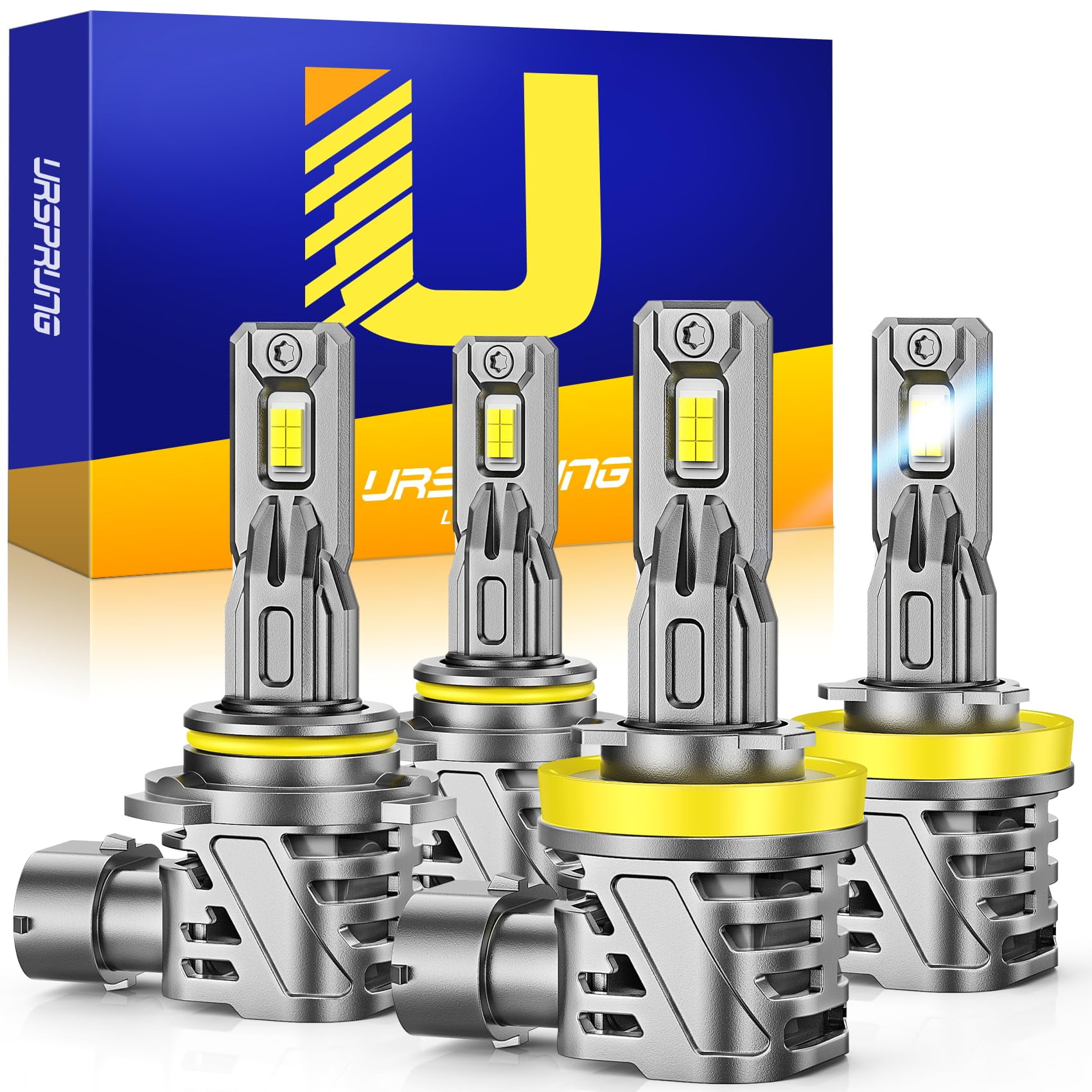 Ursprung 9005 H11/H8/H9 Fog Light Bulbs Combo, 60000LM 900% Super ...