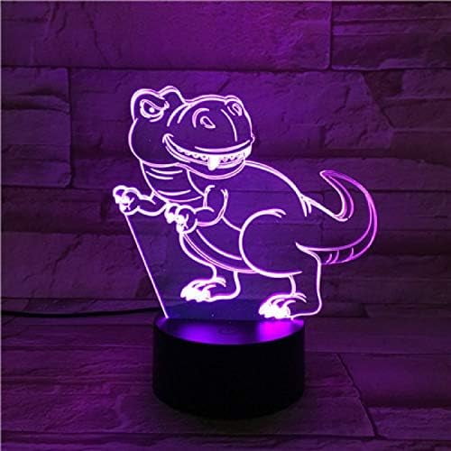 Uruzuo 3D Dinosaur Birthday Decorations Night Light Lamp Toys, Dinosaur ...