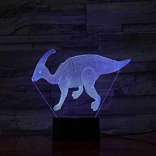 Uruzuo 3D Dinosaur Night Light Lamp Toys,Dinosaur Lights Lamps for Boys ...