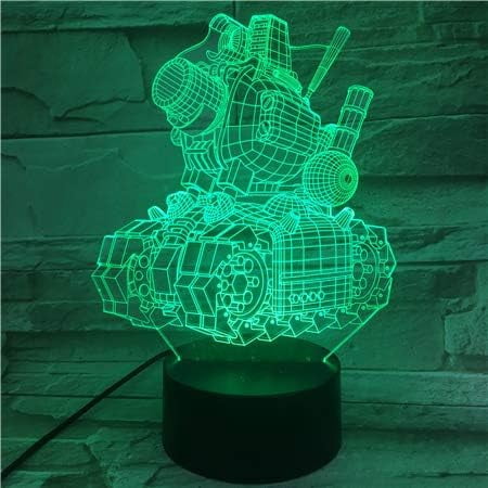 Uruzuo 3D Optical Illusion Lamp Gun Neon Sign, 3D Creative Gun Safe ...