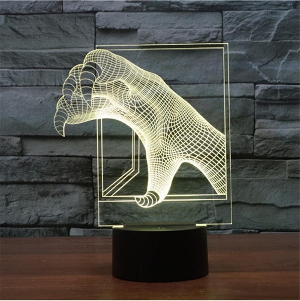 Uruzuo Eagle Animal Toys 3D Illusion Night Light Smart Touch Lamp ...