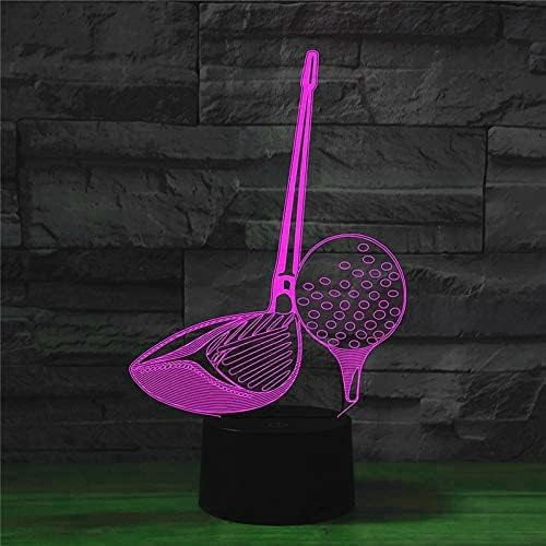 Uruzuo Golf Games Toys 3D Illusion Night Light Lamp, Creative RGB Led ...