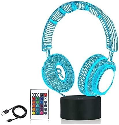 Uruzuo Guitar Music Note Lamp Themed Gifts Lamps, 3D Optical Illusion ...