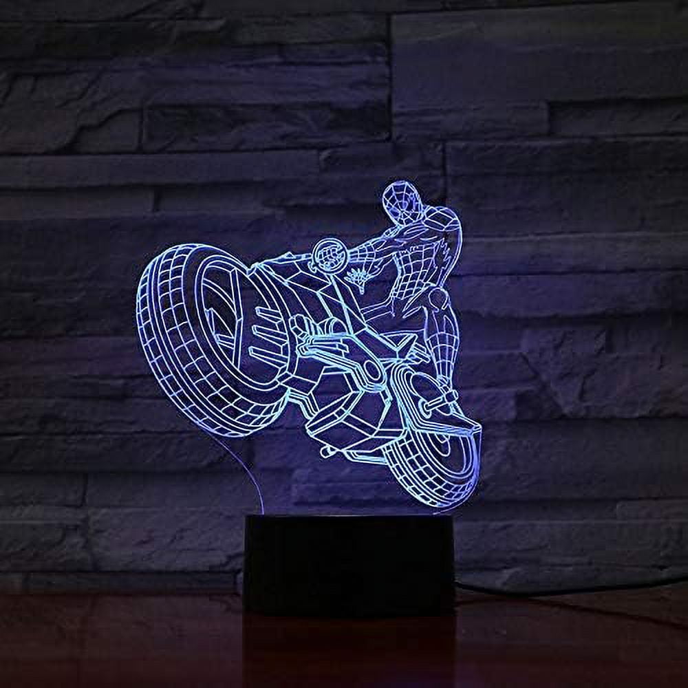 Uruzuo Motorcycle Night Light for Boys Toys Lamp, Motocross Birthday ...