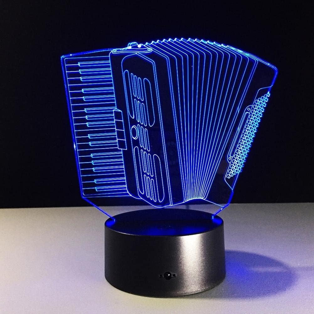 Uruzuo Music Note Lamp Themed Gifts Lamps, 3D Optical Illusion Desk ...