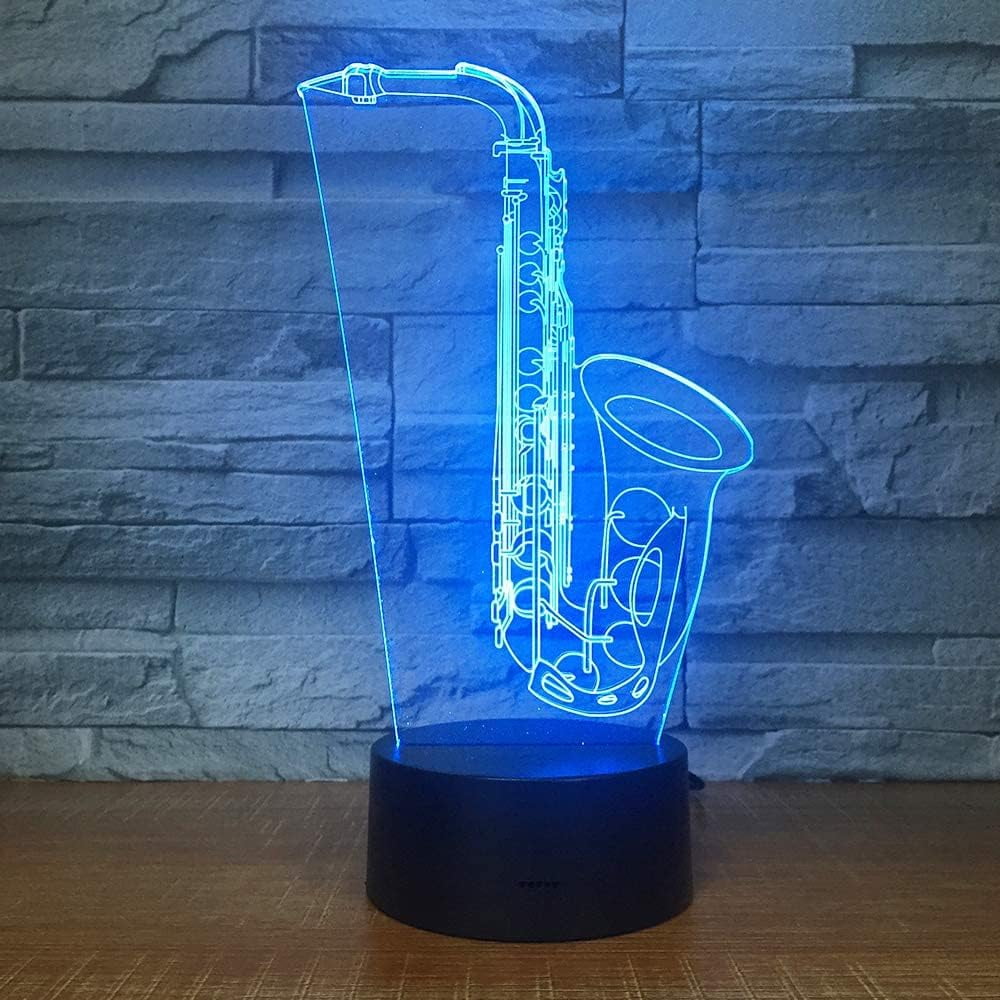 Uruzuo Music Note Lamp Themed Gifts Lamps, 3D Optical Illusion Desk ...