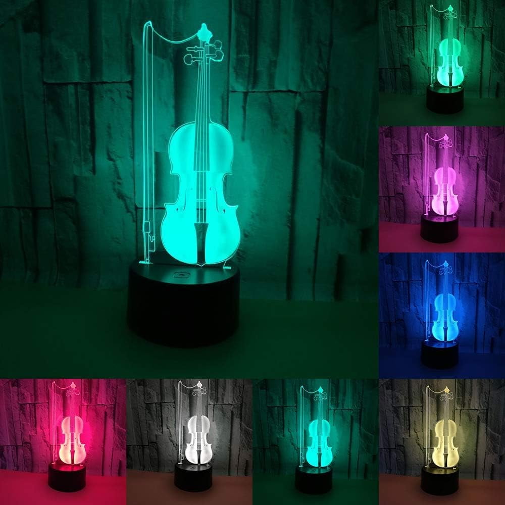 Uruzuo Music Note Lamp Themed Gifts Lamps, 3D Optical Illusion Desk ...
