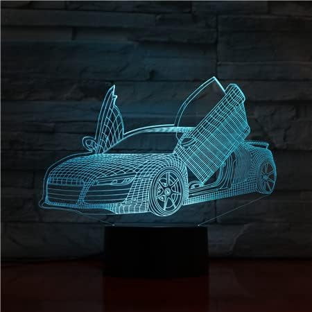 Uruzuo Race Car Lamp, Lamp for Teen Boys Room, Party Decorations ...
