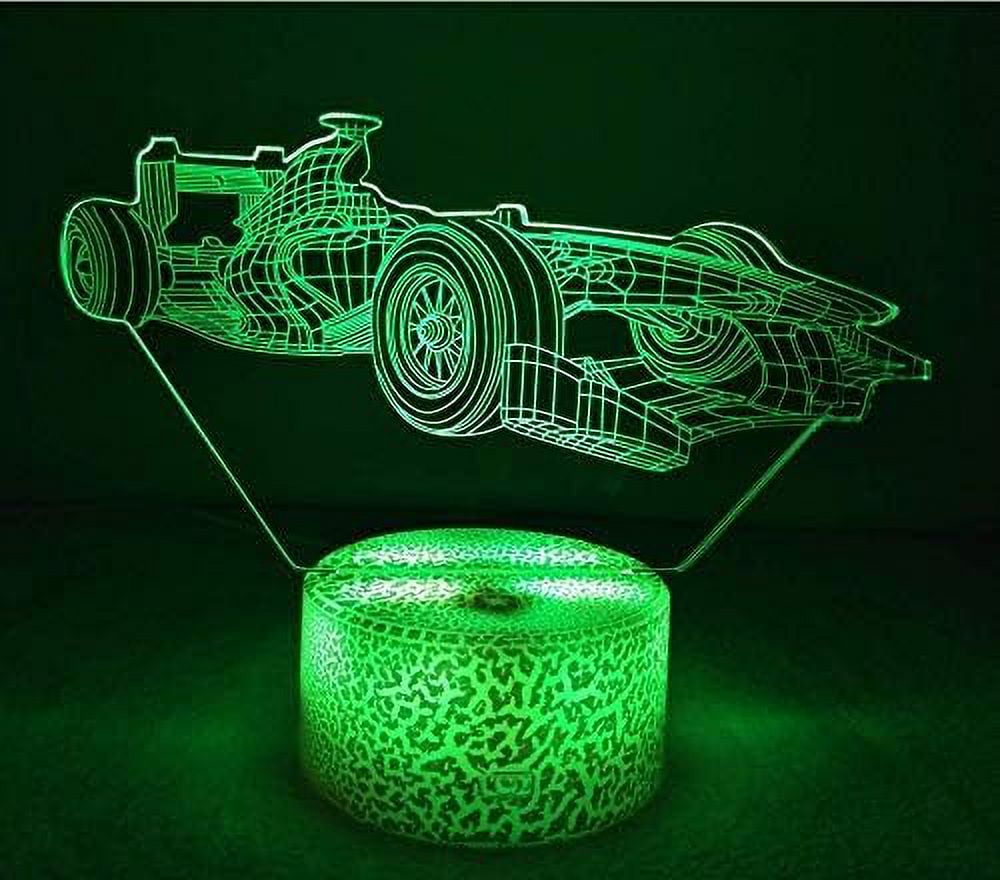 Uruzuo Race Car Lamp, Lamp for Teen Boys Room, Valentines Gifts for ...