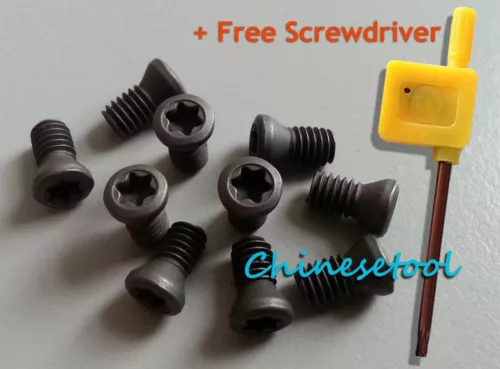Us 12Pc M4 X 14Mm Insert Torx Screw For Carbide Inserts Lathe Tool ...