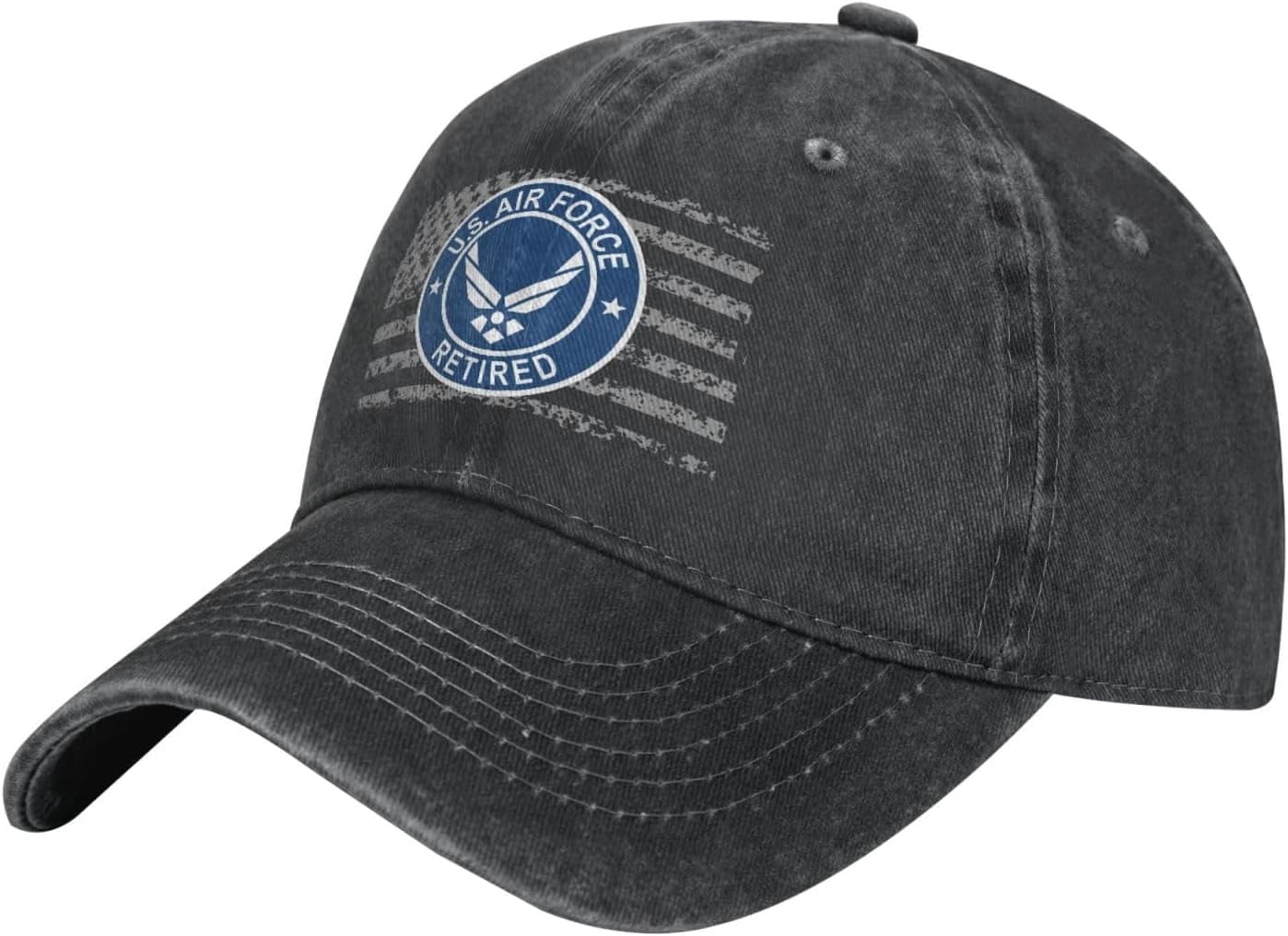 Us Air Force Retired USAF Denim Trucker Hat Baseball Cap for Men Cowboy ...