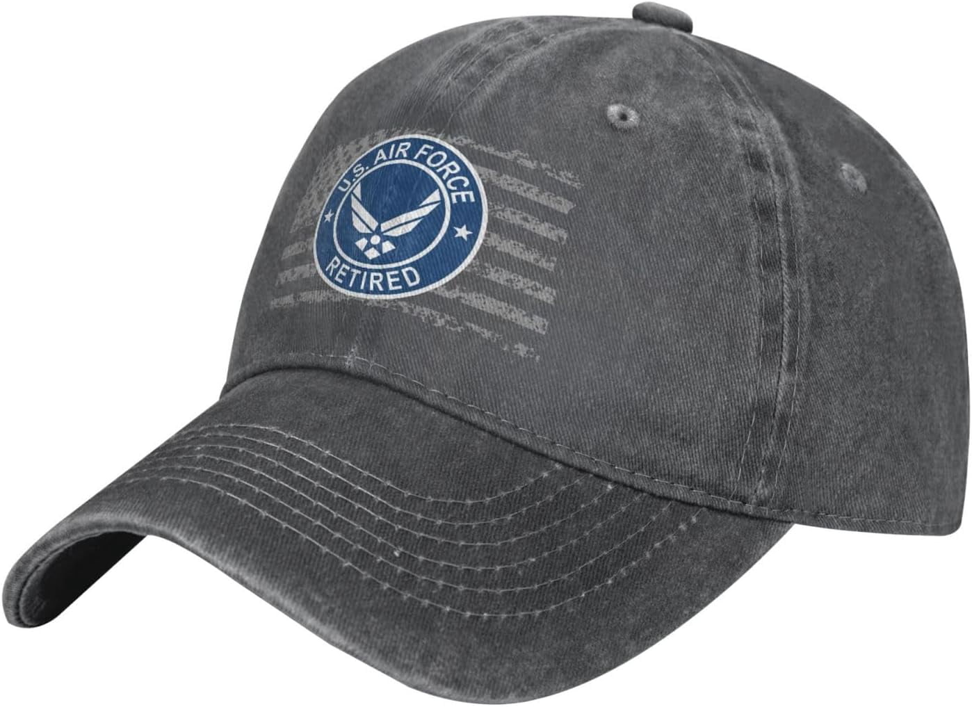 Us Air Force Retired USAF Denim Trucker Hat Baseball Cap for Men Cowboy ...