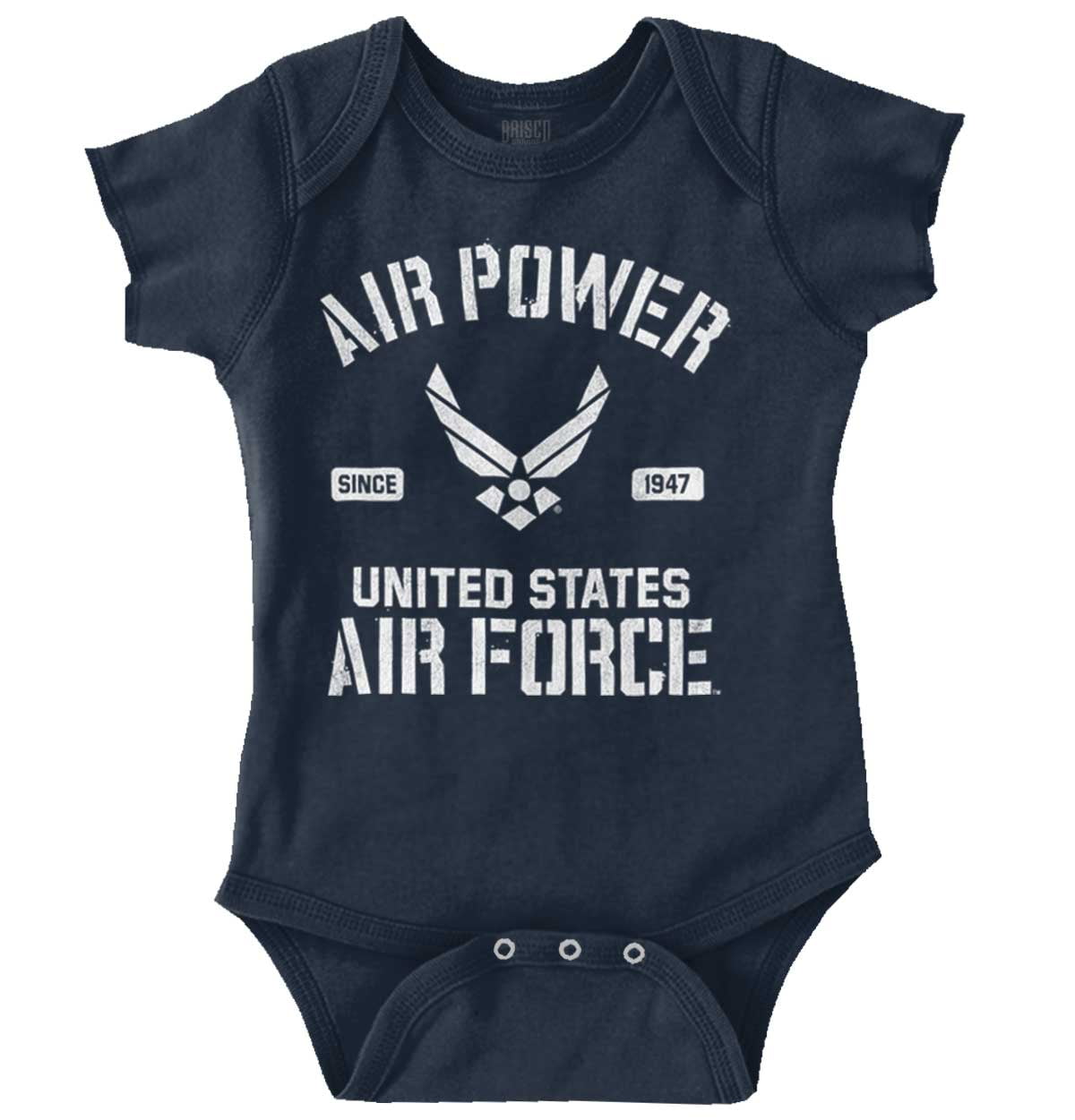 Us Air Force USAF Power Wings Logo Romper Boys or Girls Infant Baby ...