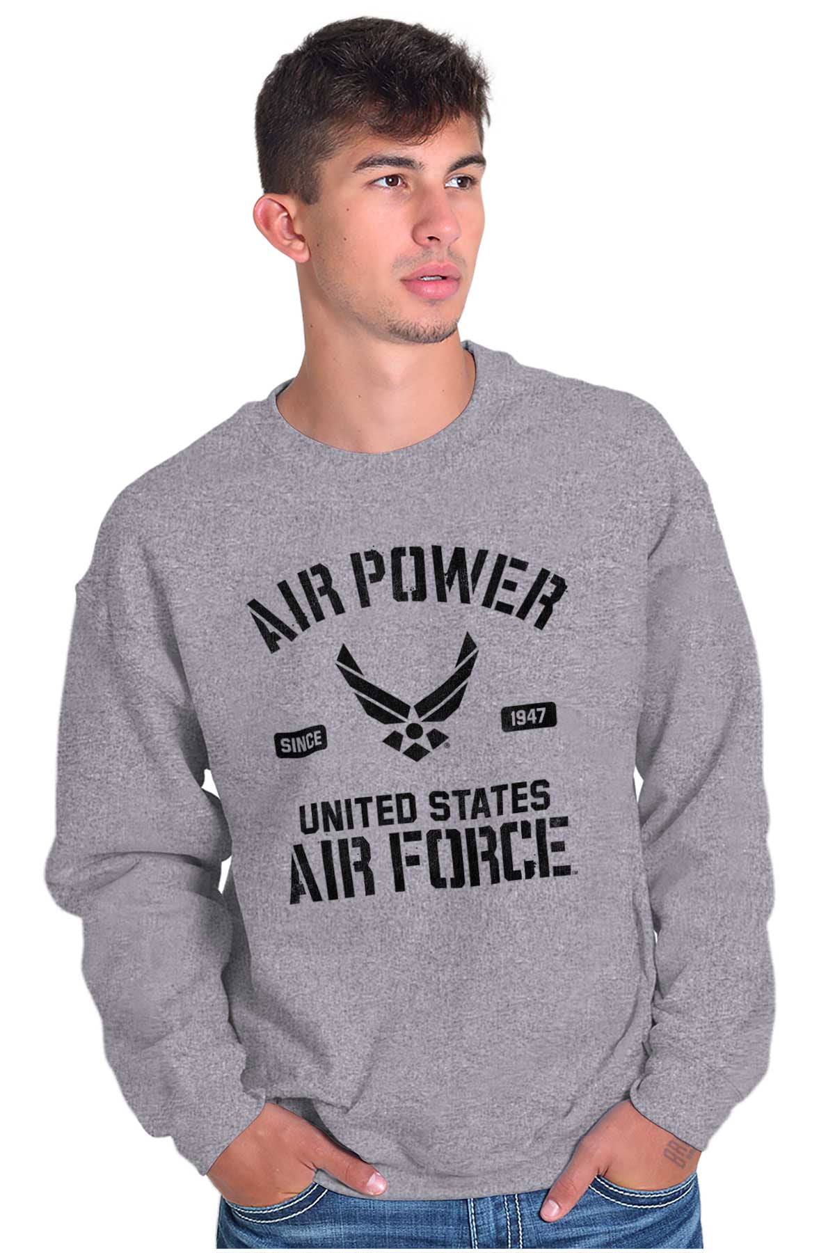 Us Air Force USAF Power Wings Logo Unisex Plus Size Sweatshirt Brisco ...