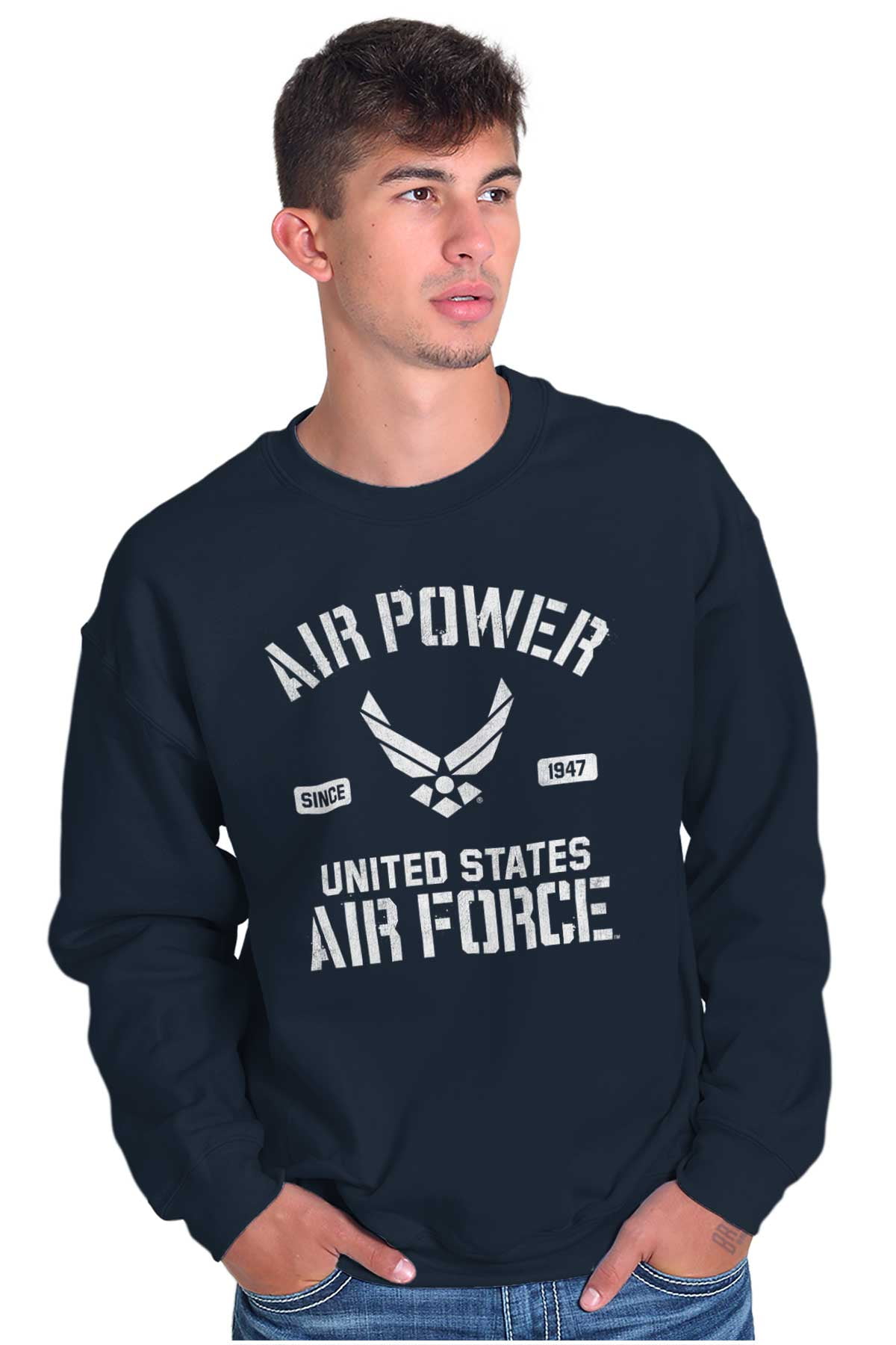 Us Air Force USAF Power Wings Logo Sweatshirt for Men or Women Brisco ...