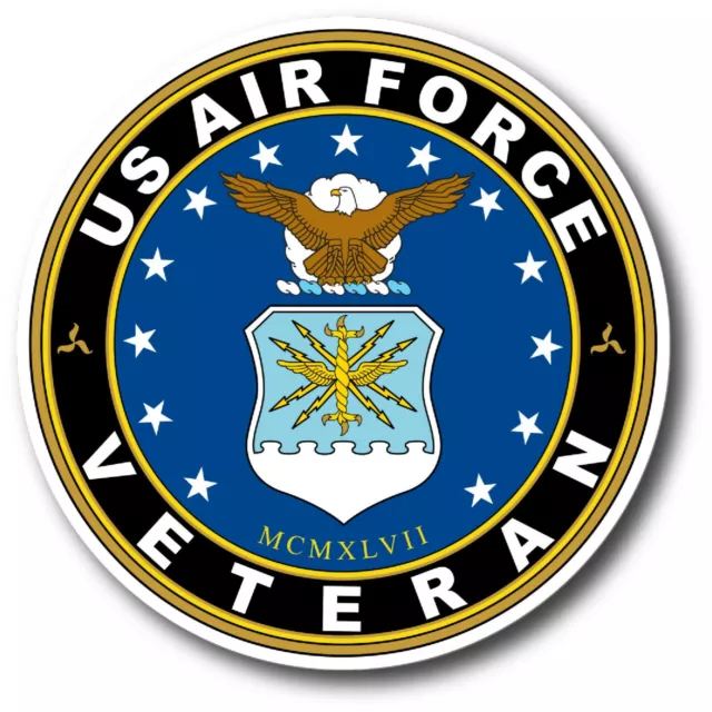 Us Air Force Veteran Decal Sticker Usa Made Truck Window Wall Car ...