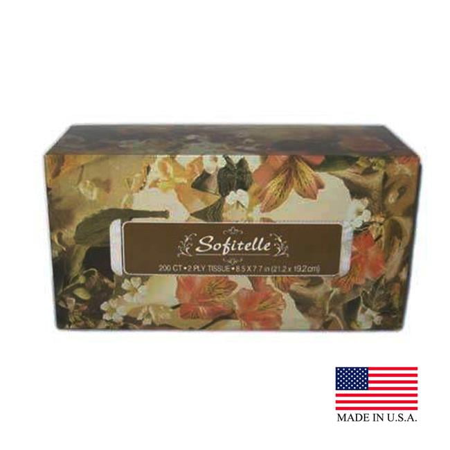 Us Alliance Paper 30250 PEC 2Ply 200 Count Sofitelle Facial Tissues ...