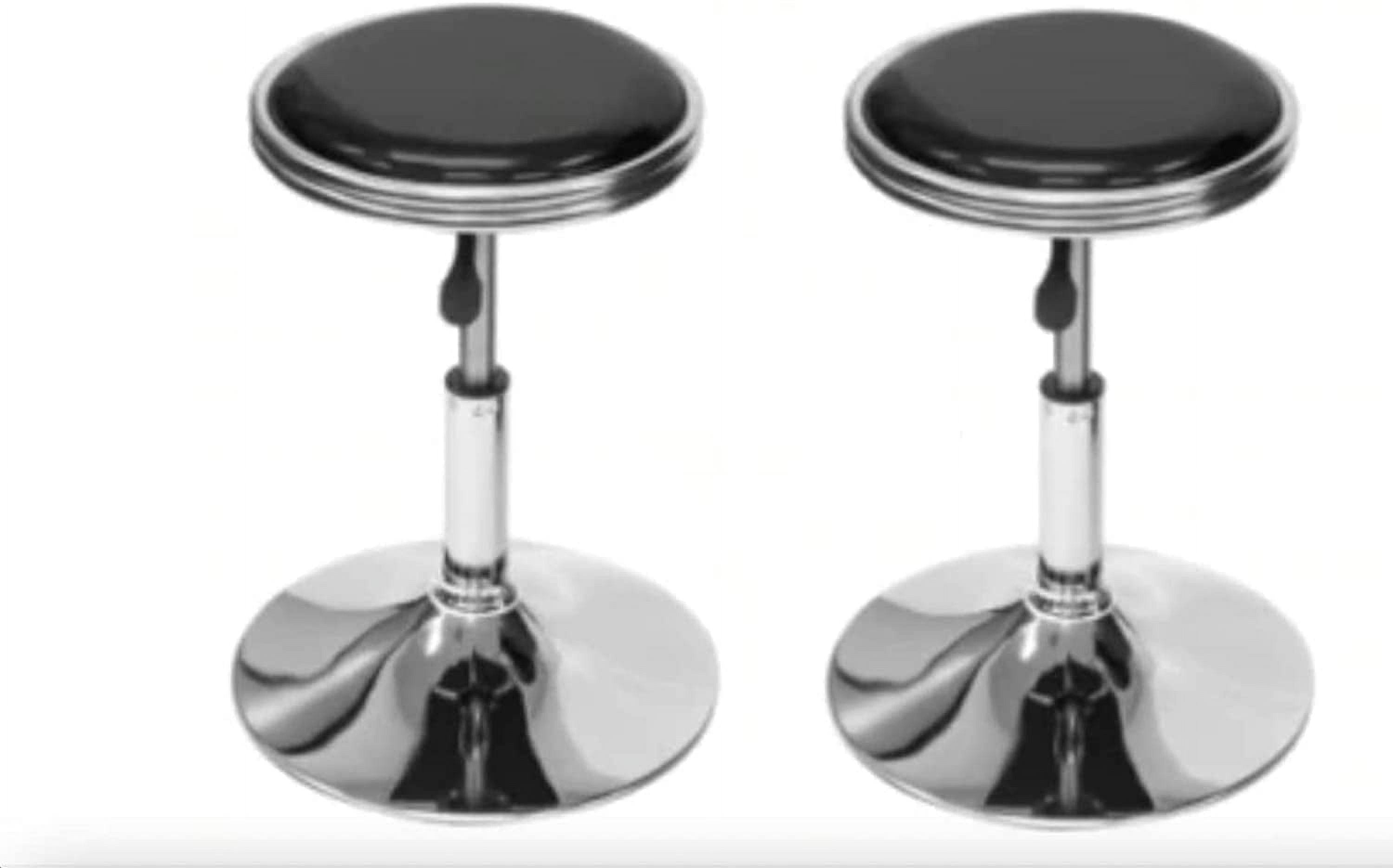 Us Arcades Set of 2 Swivel Bar Stools Easy Adjustable Height Leather ...
