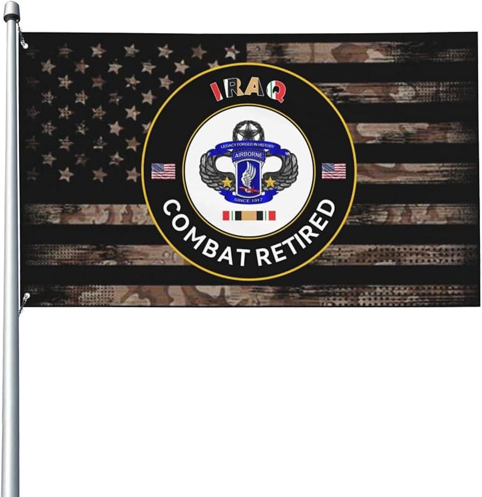 Us Army 173rd Airborne Brigade Iraq Combat Flags Garden Home Flag House ...
