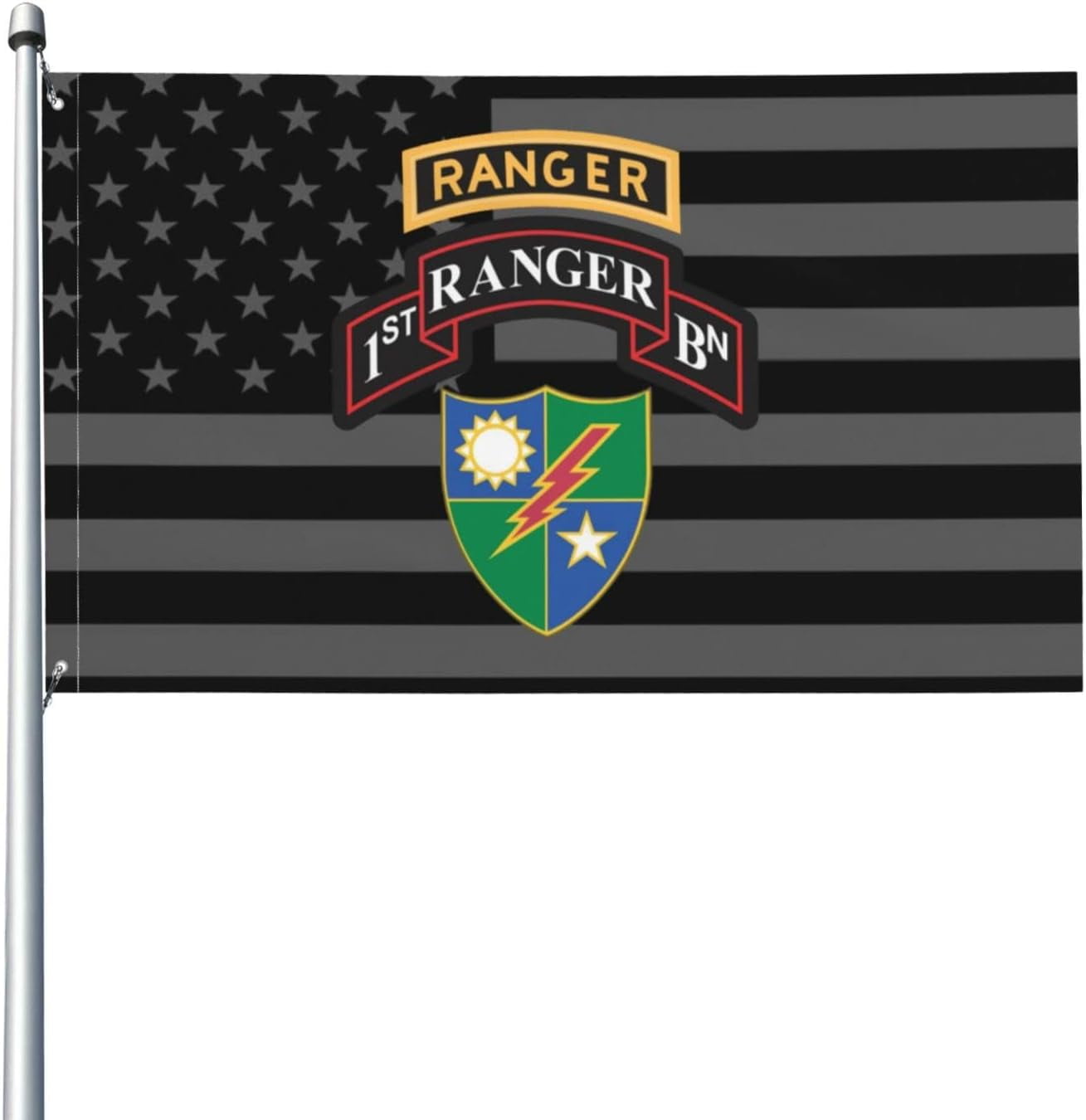 Us Army 1st Battalion, 75th Ranger Regiment Ranger Tab Flag 3x5 Ft ...