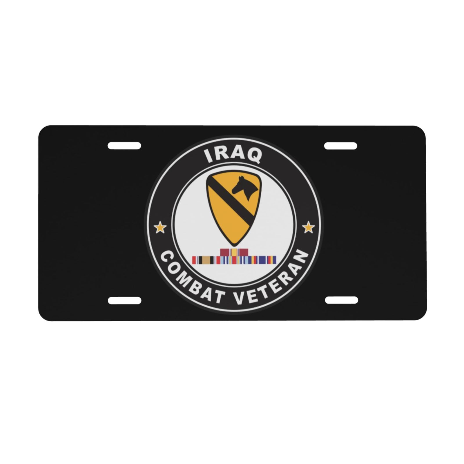 Us Army 1st Cavalry Division Iraq Combat Veteran License Plate 6x12 ...