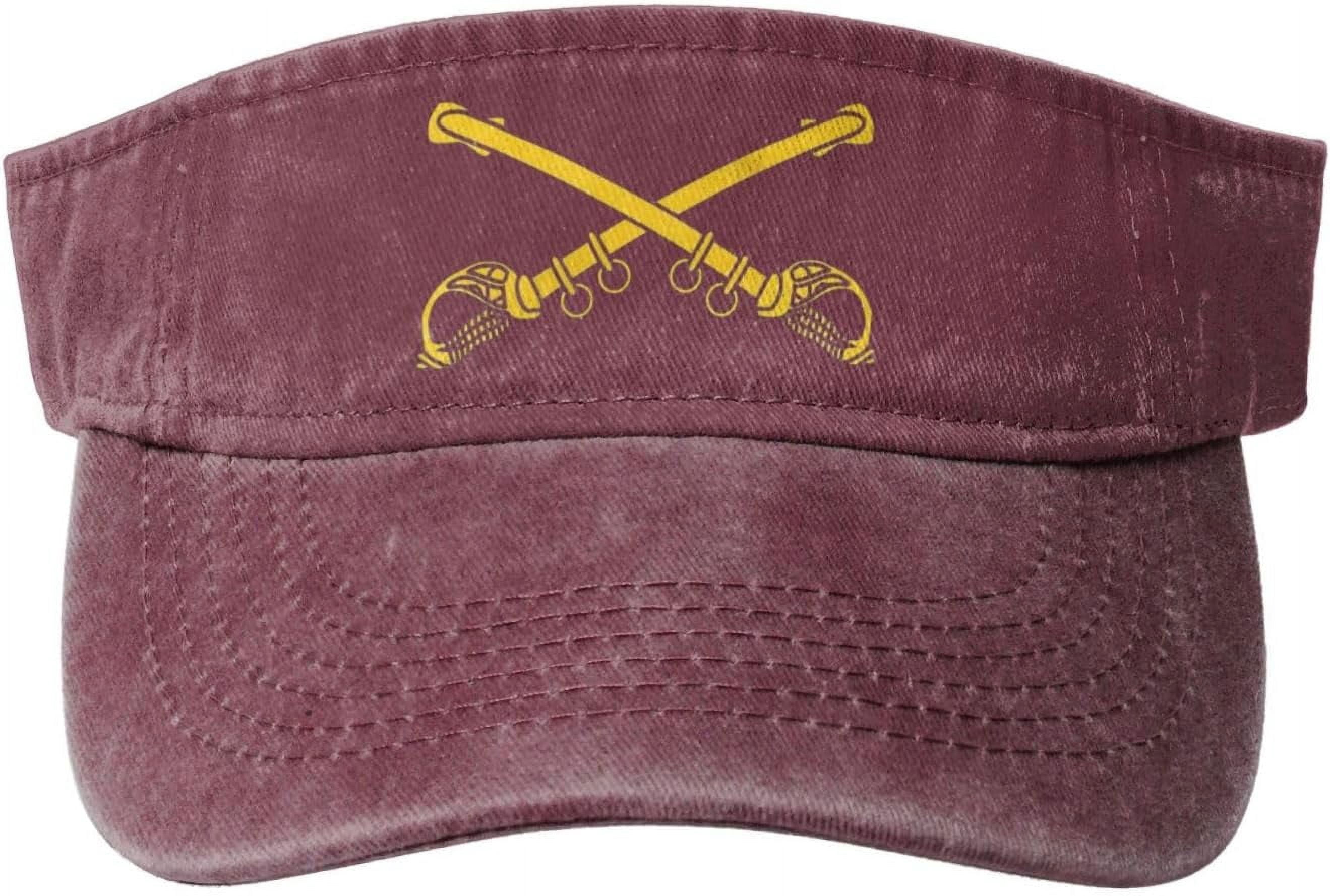 Us Army Cavalry Saber Sport Sun Visor Hats Cotton Empty Top Baseball ...