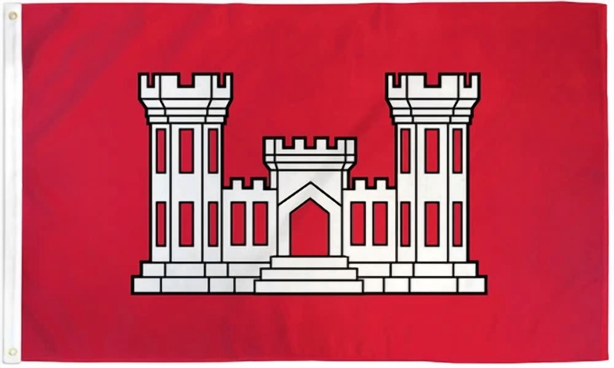 Us Army Corps Of Engineer Flag 3X5Ft United States Army Corps Of ...
