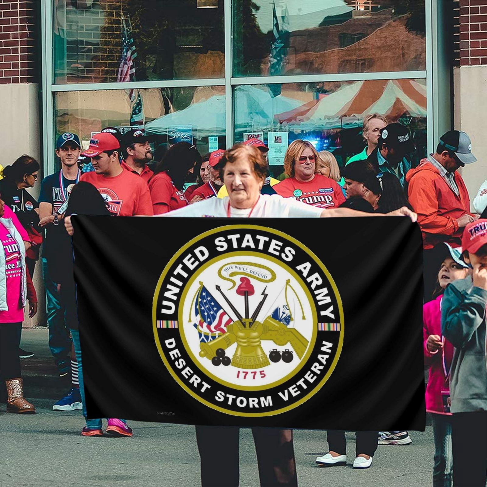 Us Army Desert Storm Veteran Banner Breeze Flag Outdoor Flags Home Flag ...