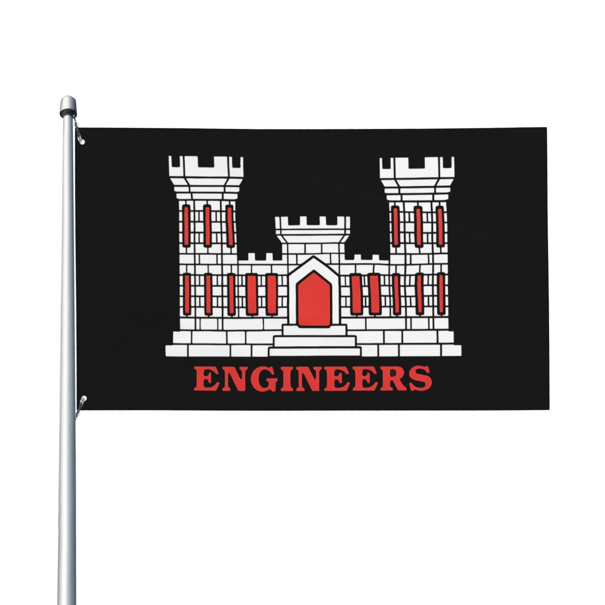 Us Army Engineers Castle Flag For Indoor Home House Decor Durable ...