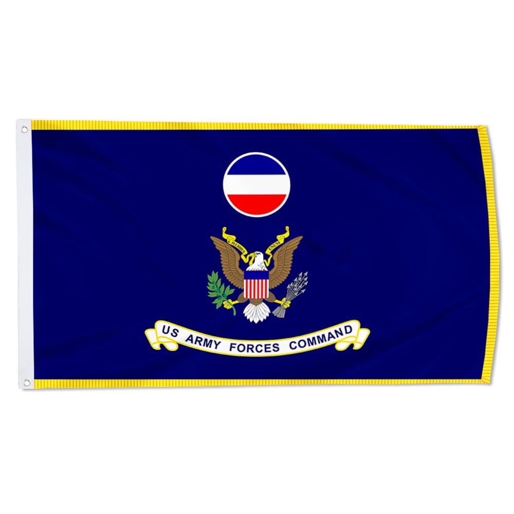 Us Army Forces Command Flag 3x5Feet Military Banner with 2 Brass ...