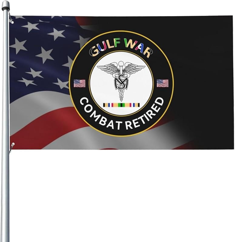 Us Army Medical Service Corps Iraq Combat Flag For Indoor Home House ...