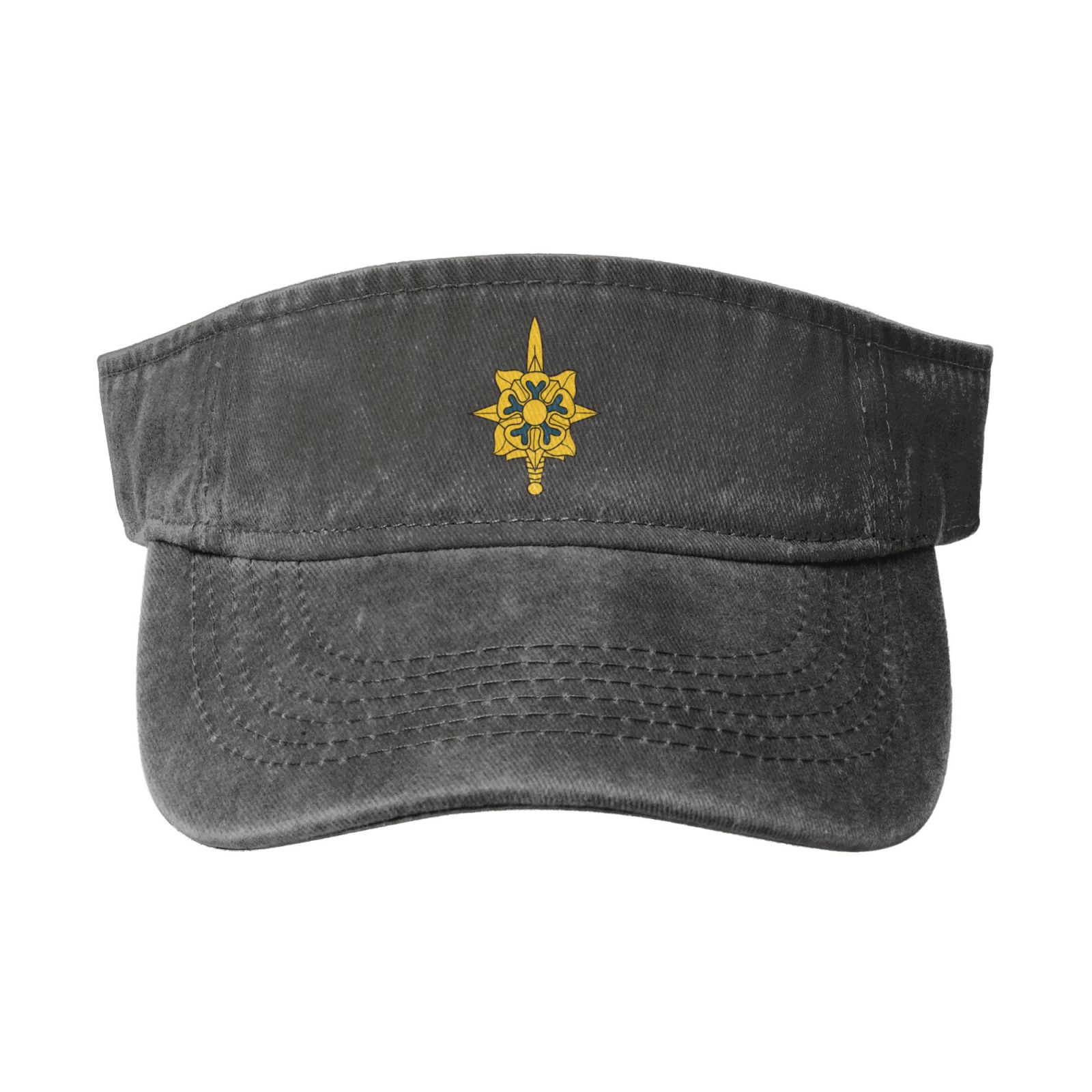 Us Army Military Intelligence Corps Veteran Sun Visor Hats Denim Empty ...