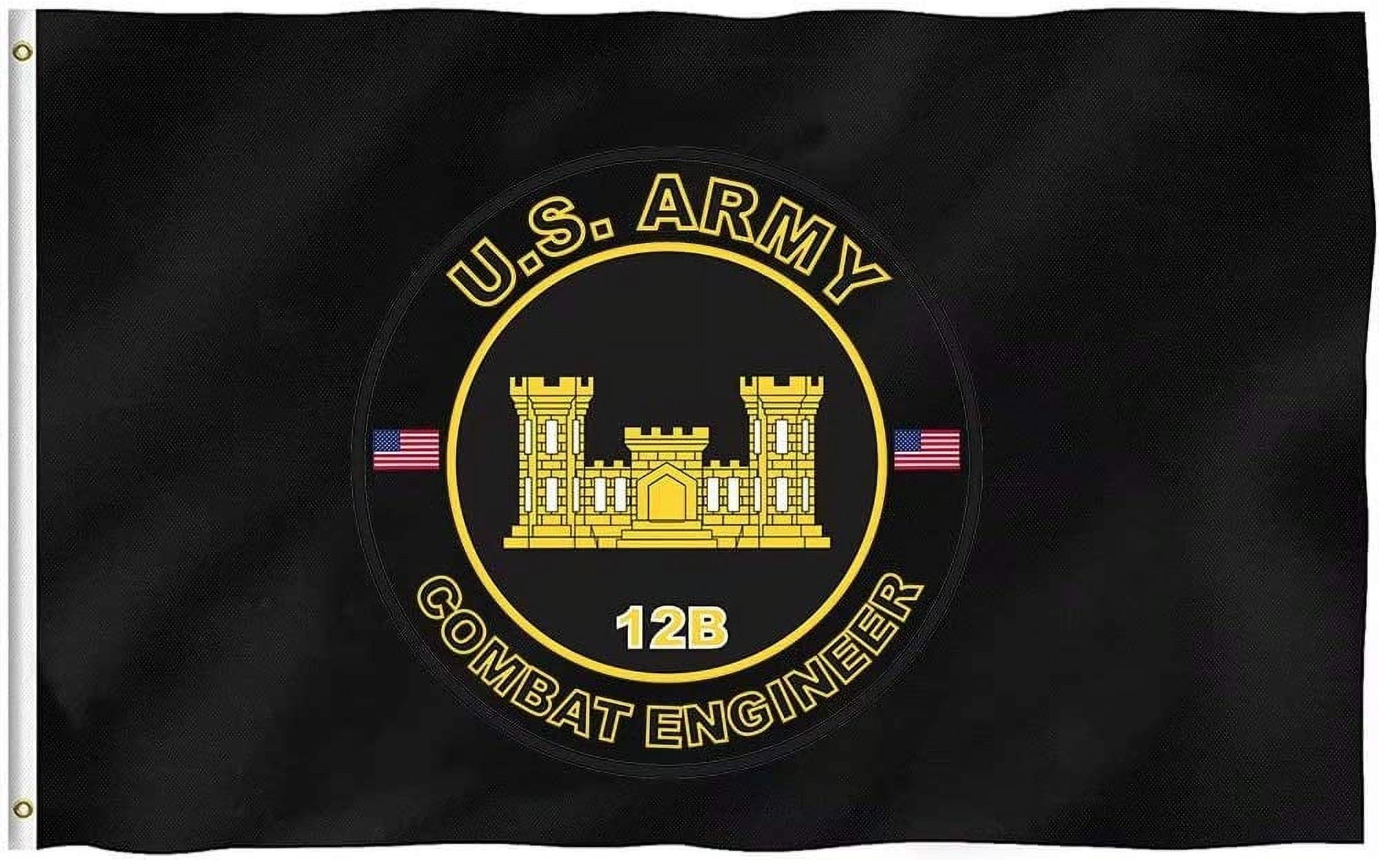 Us Army Mos 12b Combat Engineer Anyone Else Outdoor Flag Home Garden ...