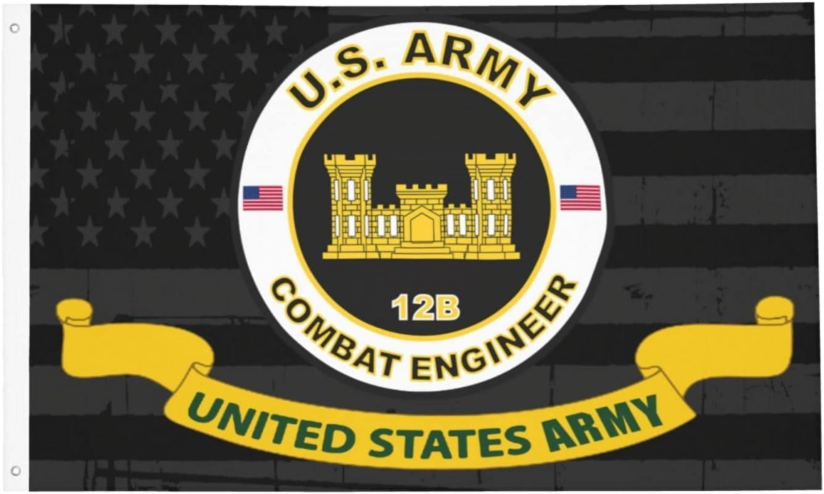 Us Army Mos 12b Combat Engineer Garden 3x5Ft Flag Outdoor Indoor Party ...