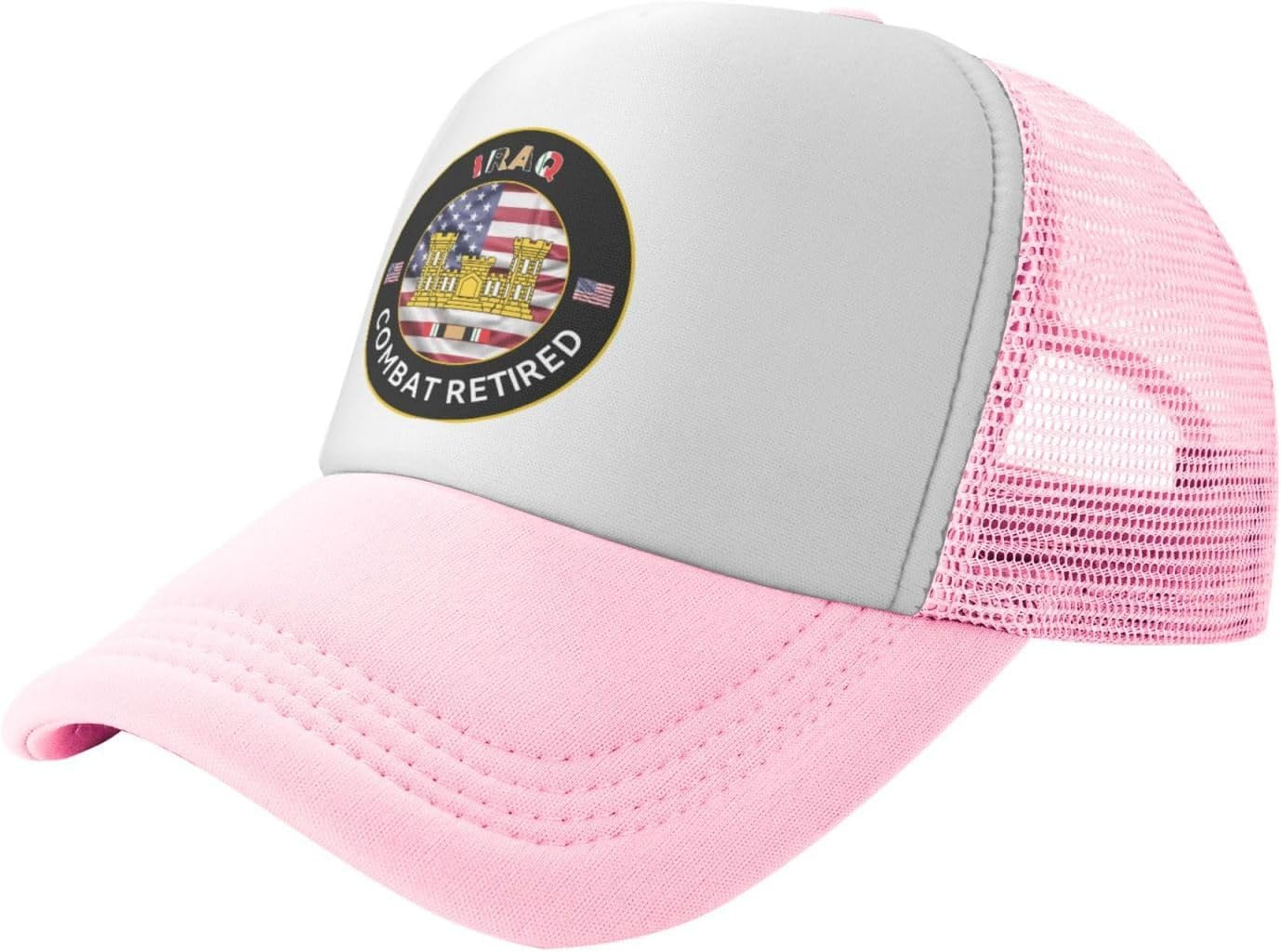 Us Army Mos 12b Combat Engineer Iraq Combat Retired Trucker Hats ...
