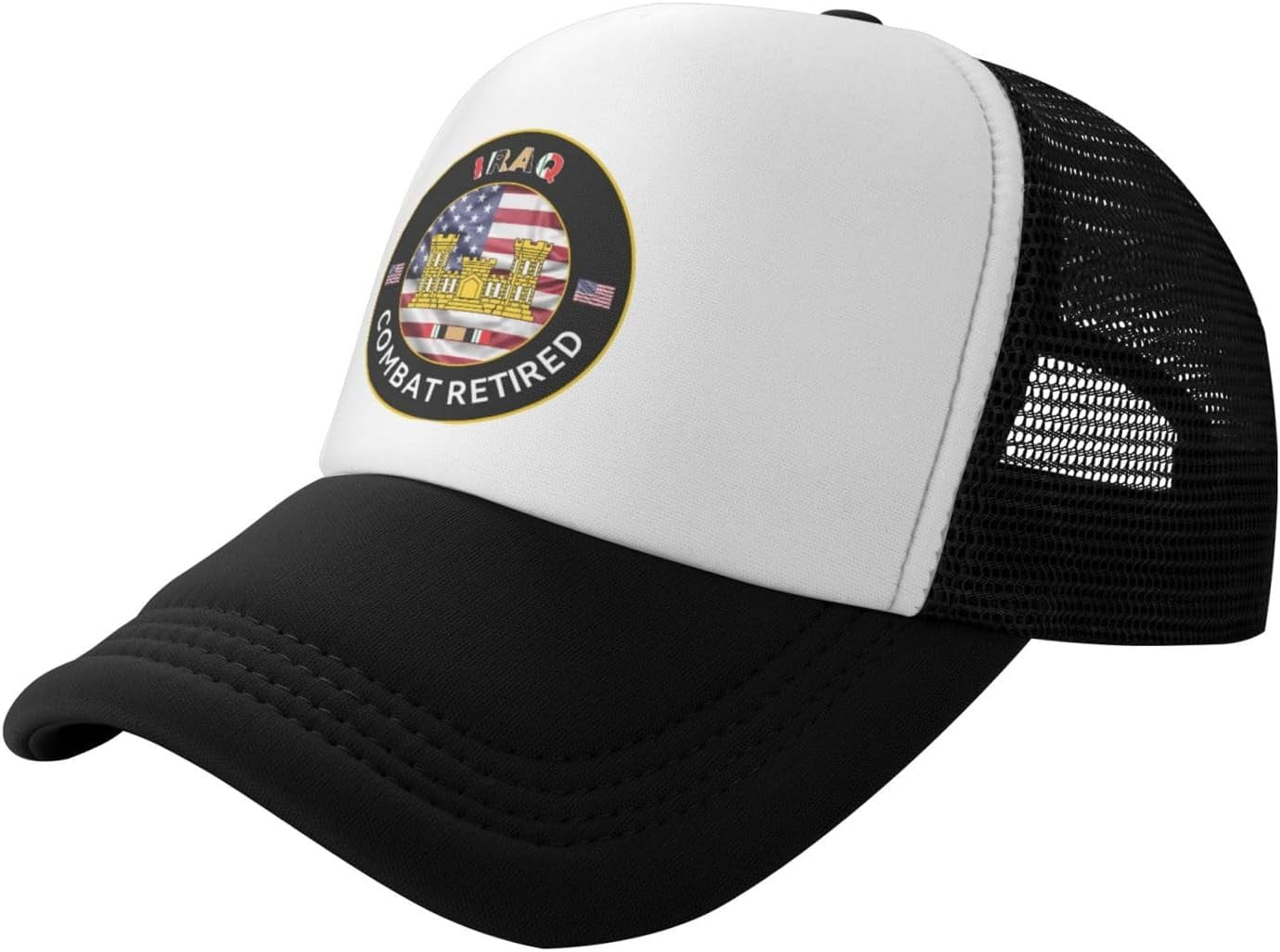 Us Army Mos 12b Combat Engineer Iraq Combat Retired Trucker Hats ...